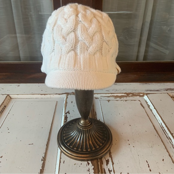 adidas | Accessories | Adidas Cable Knit Hat Cap Fleece Lined Hat ...